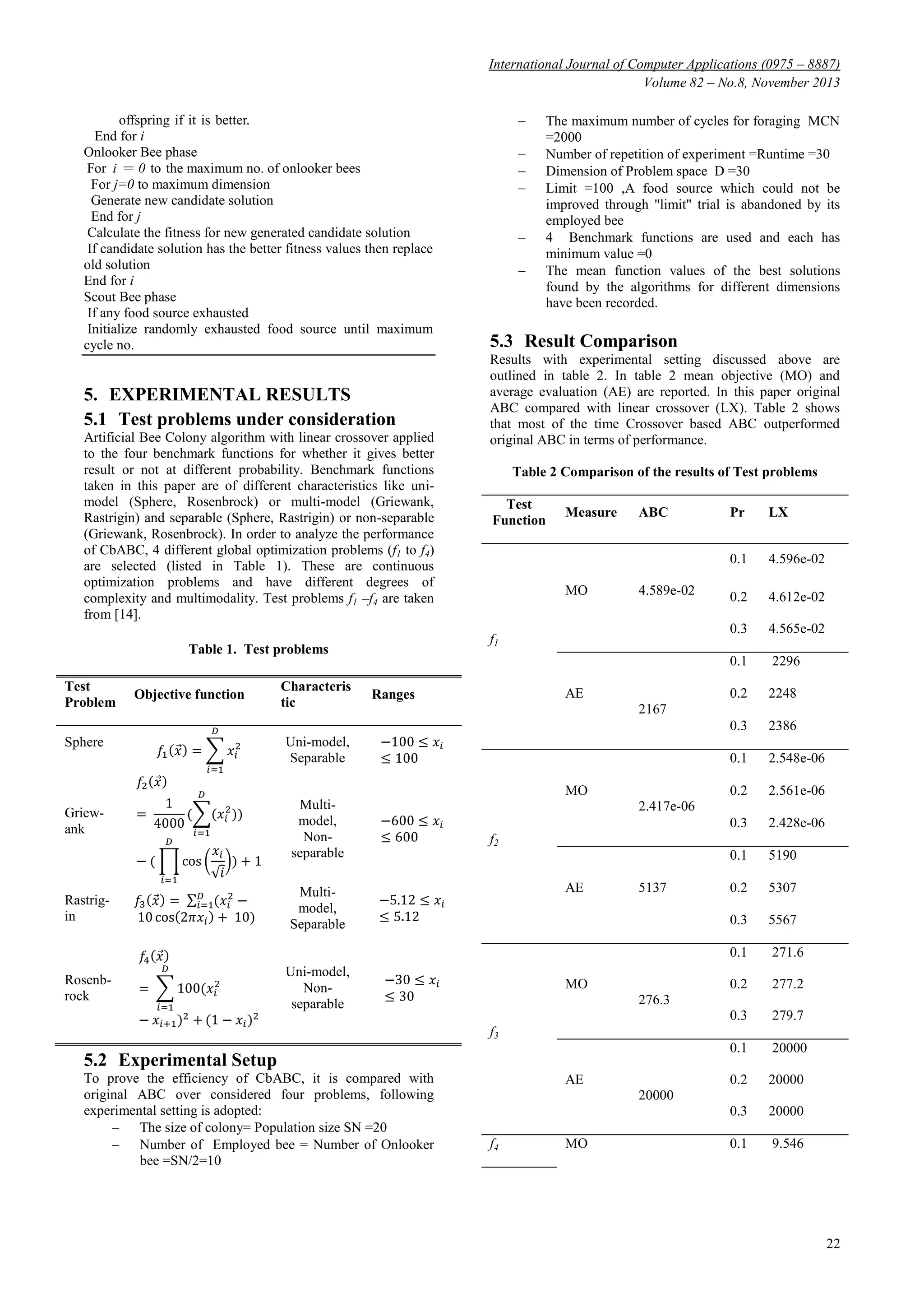 A novel hybrid crossover based abc algorithm | PDF