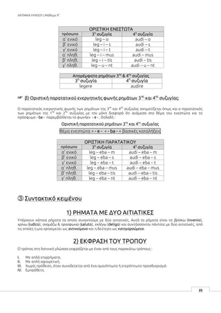 ΛΑΤΙΝΙΚΑ ΛΥΚΕΙΟΥ μάθημα 9ο | PDF