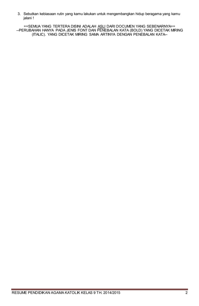 MATERI PENDIDIKAN AGAMA BAB 2 SEMESTER 1 | PDF