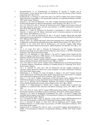 Ultra-short Multi Soliton Generation for Application in Long Distance Communication | PDF