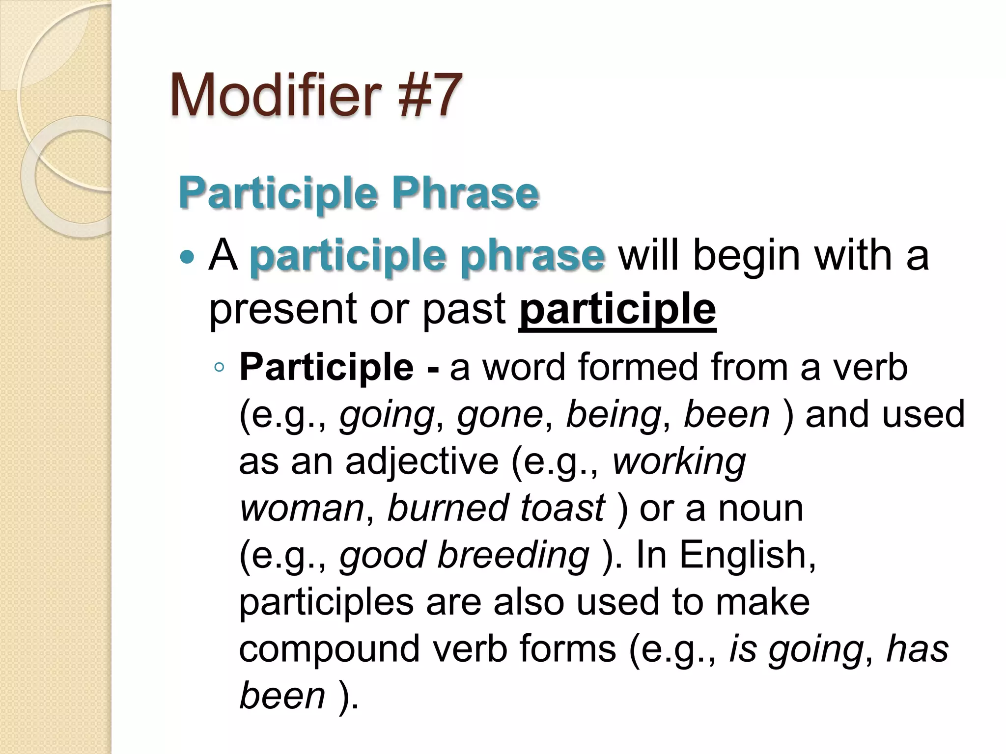 Modifiers | PPTX