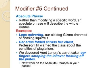 Modifiers | PPTX