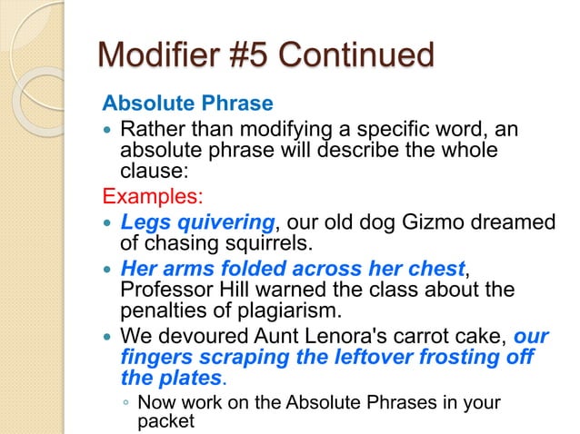 Modifiers | PPTX