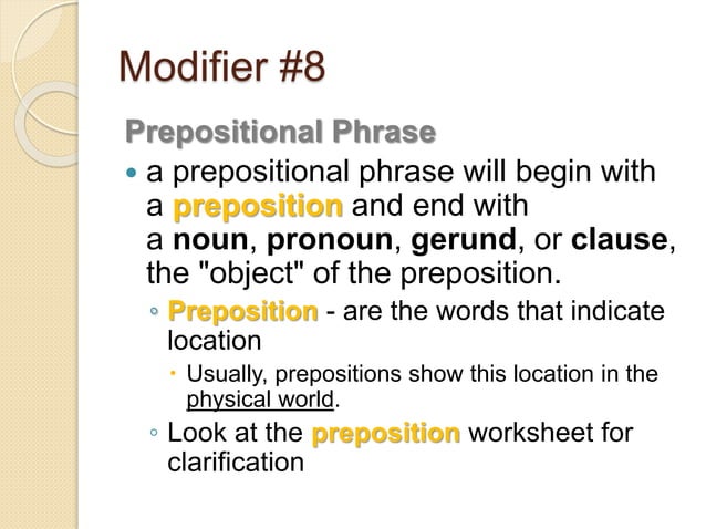Modifiers | PPTX
