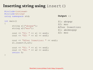 Strings | PPT