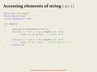 Strings | PPT