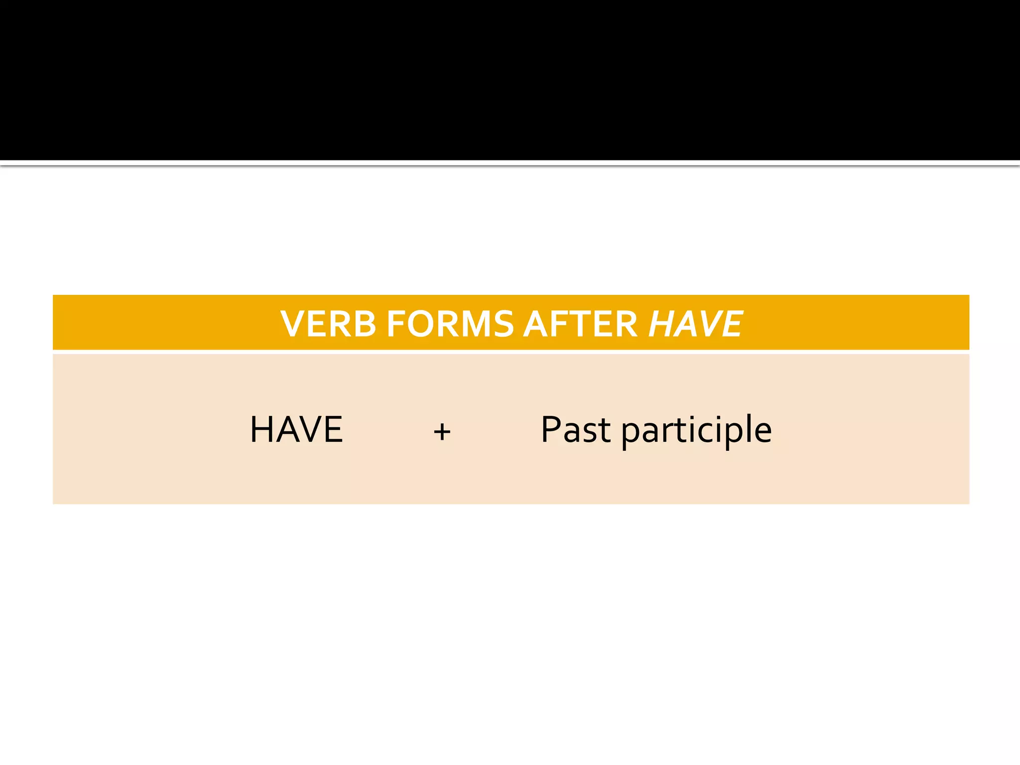 Problems with the form of the verb | PPTX