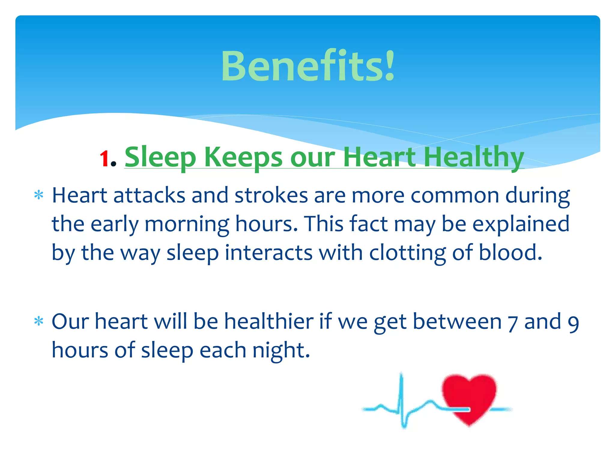 9. sleep and stay healthy | PPTX