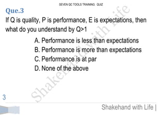 Seven QC Tools Training; Quiz | PDF