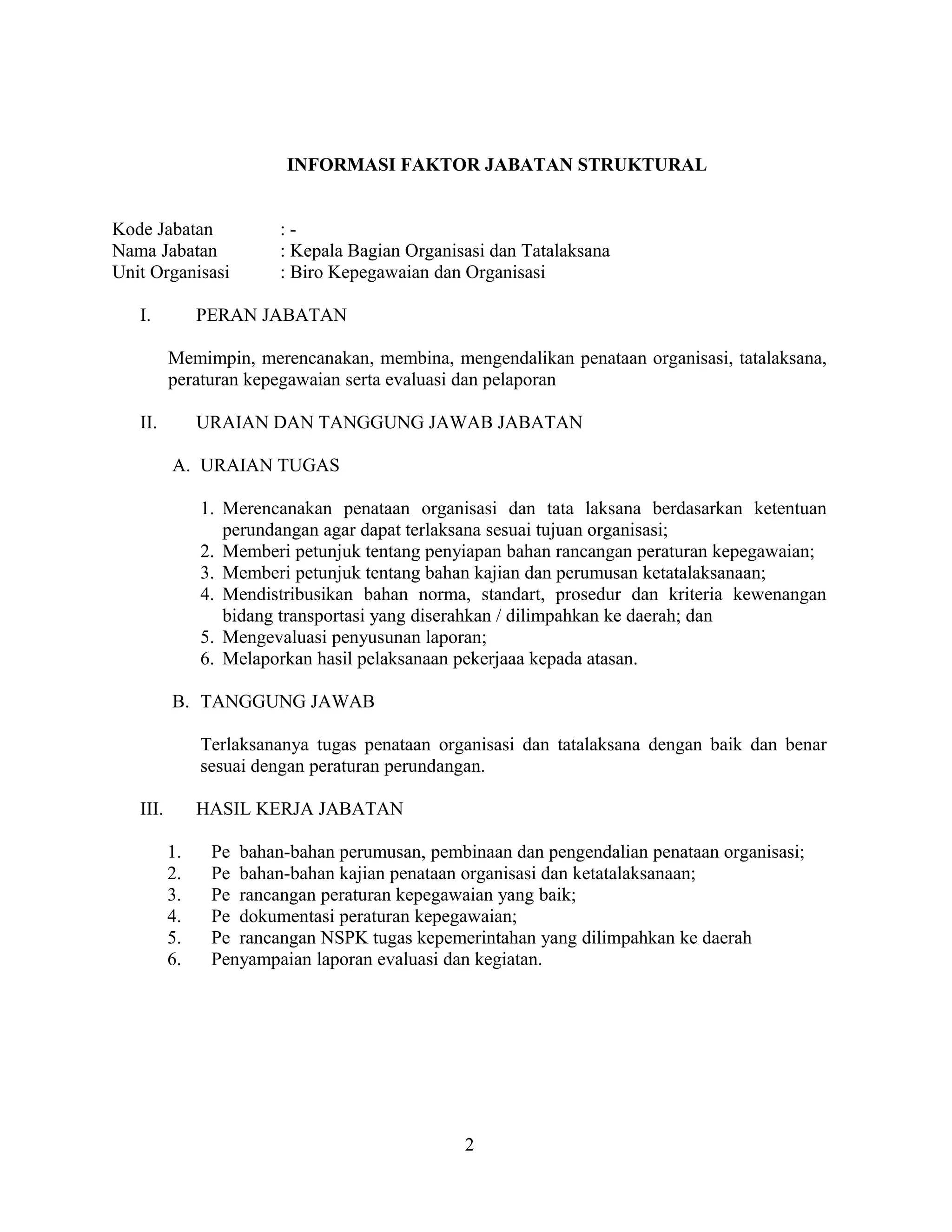 9. contoh isian formulir (eselon iii) | DOC
