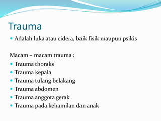 9. trauma | PPTX