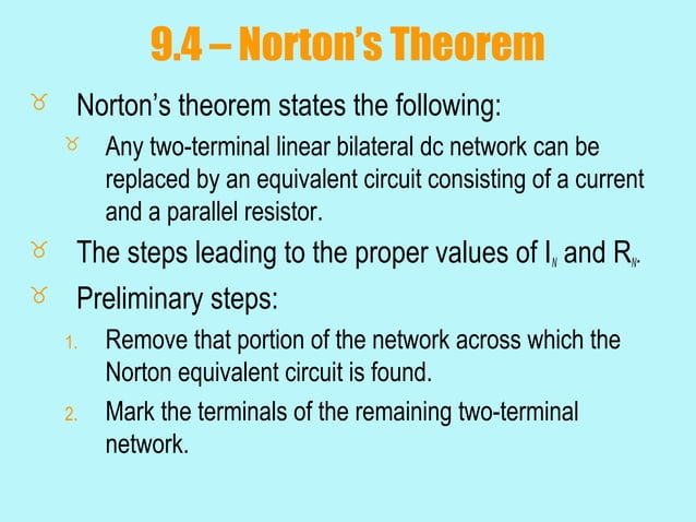 Network Theorems.ppt | Computer Networking | Computing