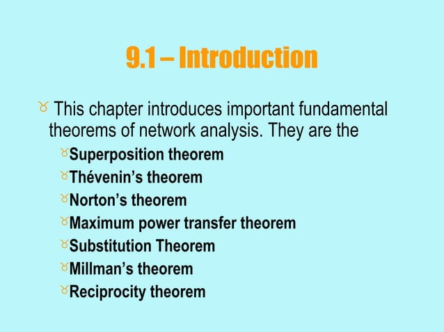 Network Theorems.ppt | Computer Networking | Computing