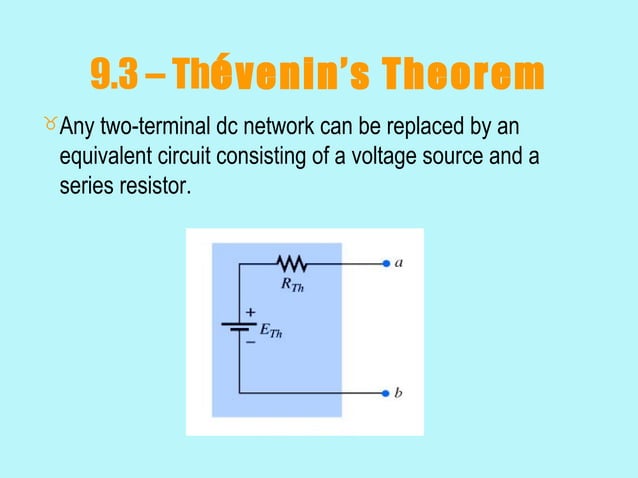 Network Theorems.ppt | Computer Networking | Computing