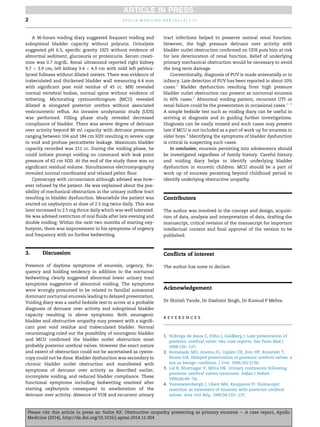 Obstructive uropathy presenting as primary enuresis – A case report | PDF