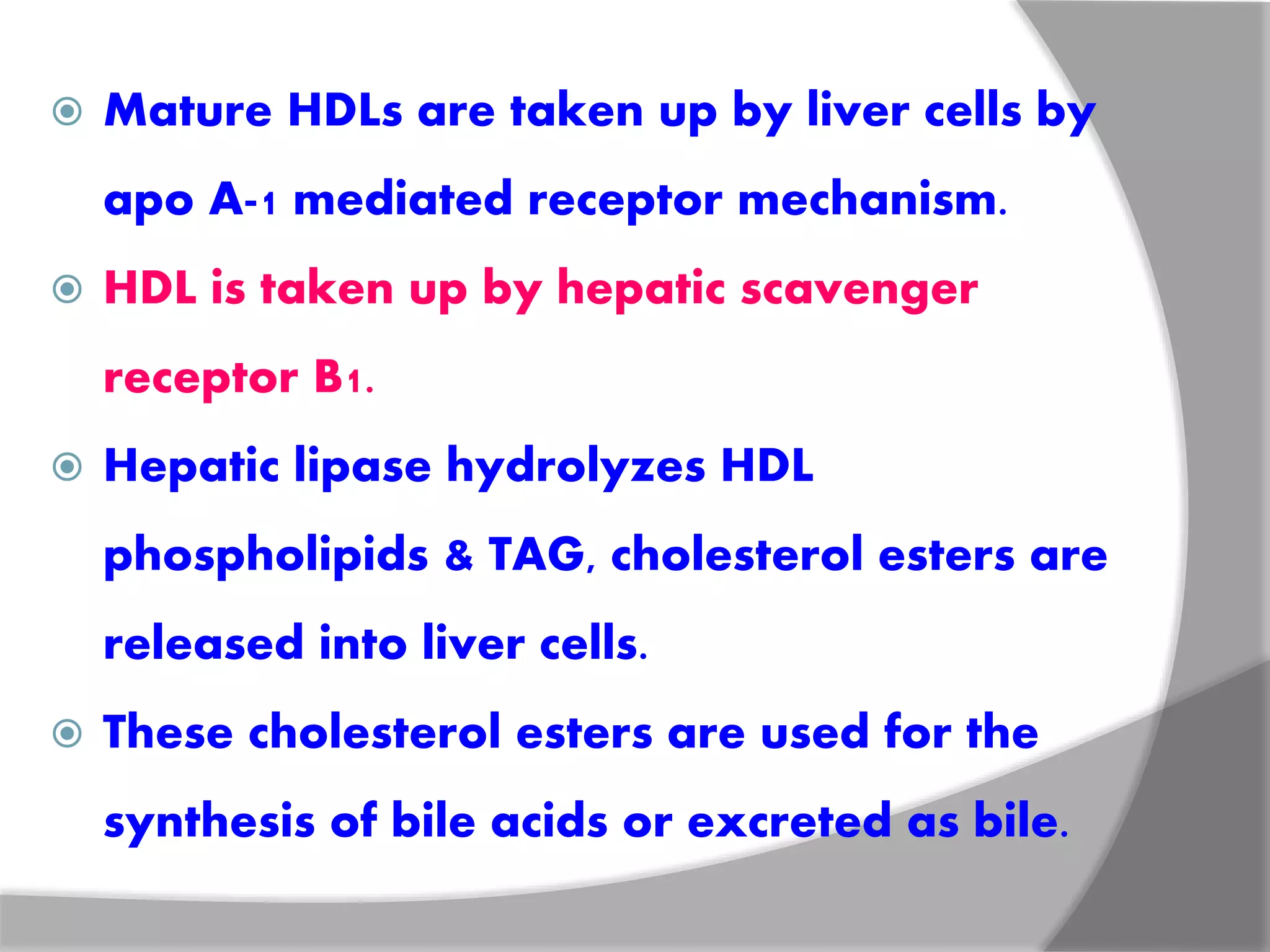 LDL & HDL METABOLISM | PPTX
