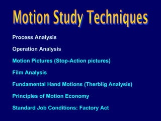 motion study | PPT
