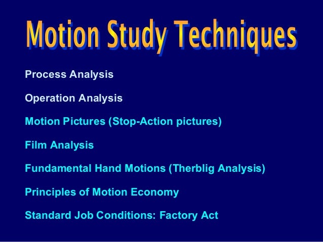 motion study