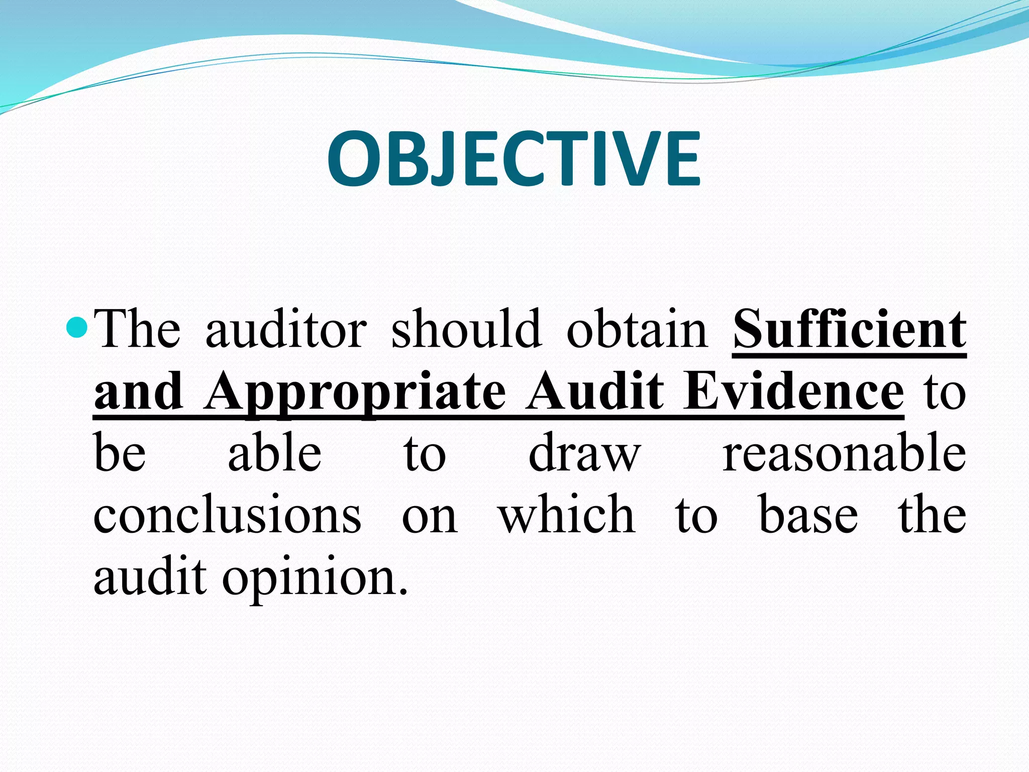 9. audit evidence | PPTX