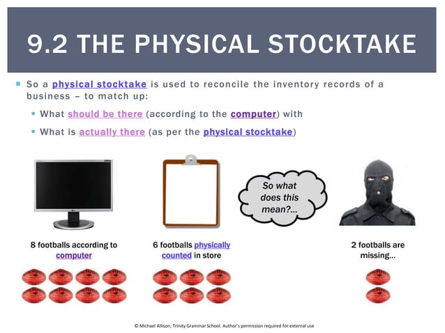 9.2 The physical stocktake | PPTX