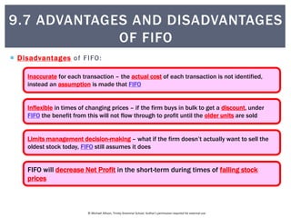 9.7 Advantages and disadvantages of FIFO | PPTX