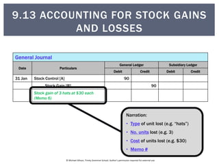 9.13 Accounting for stock gains and losses | PPTX