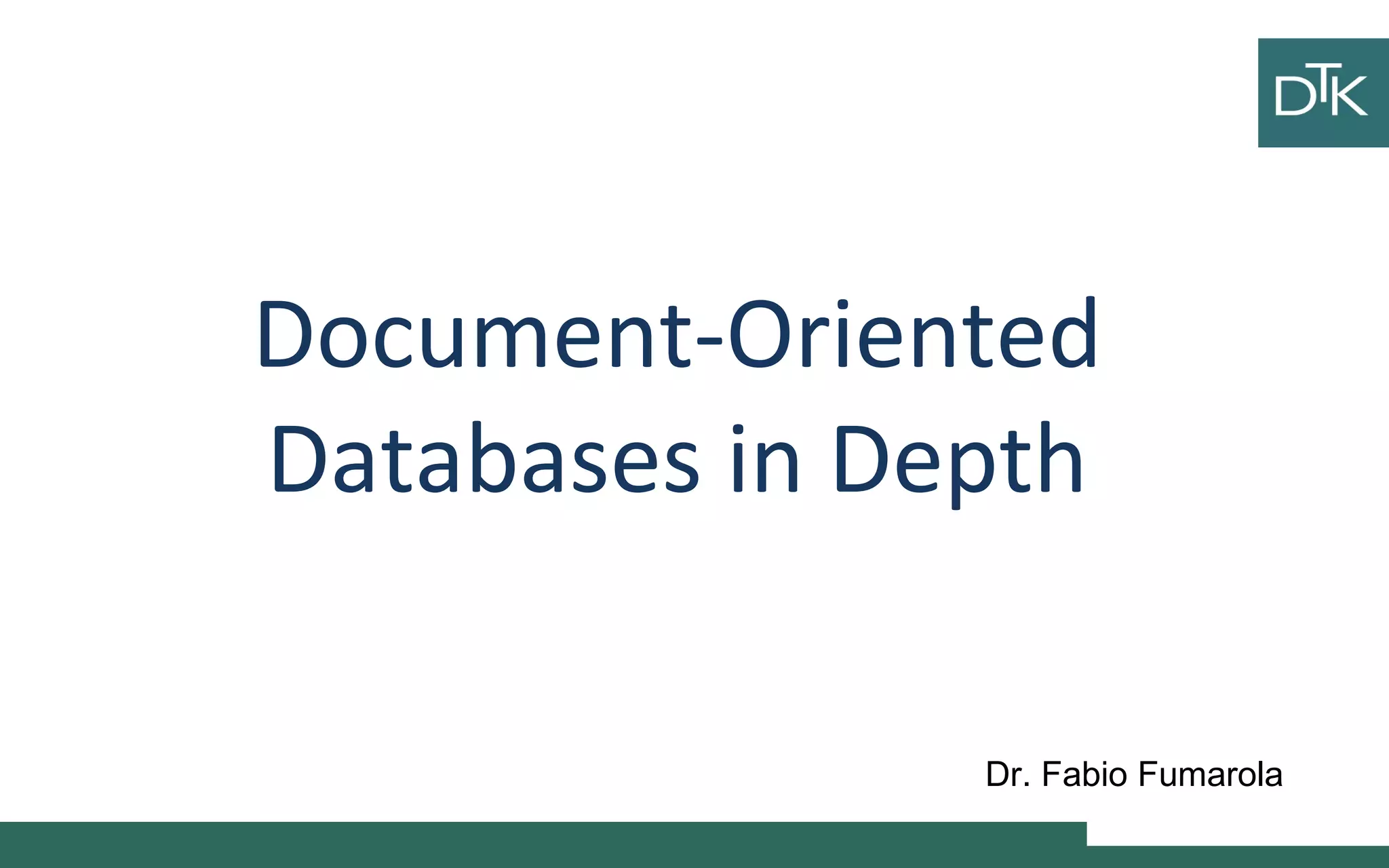 9 Document Oriented Databases Ppt Databases Computer Software And Applications