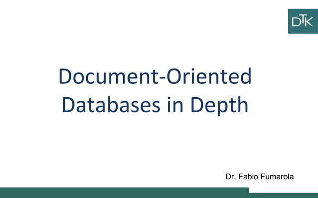 9 Document Oriented Databases Ppt