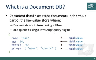 9. Document Oriented Databases | PPT