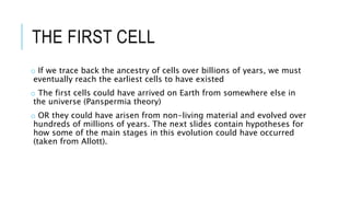 9. the origin of cells | PPTX