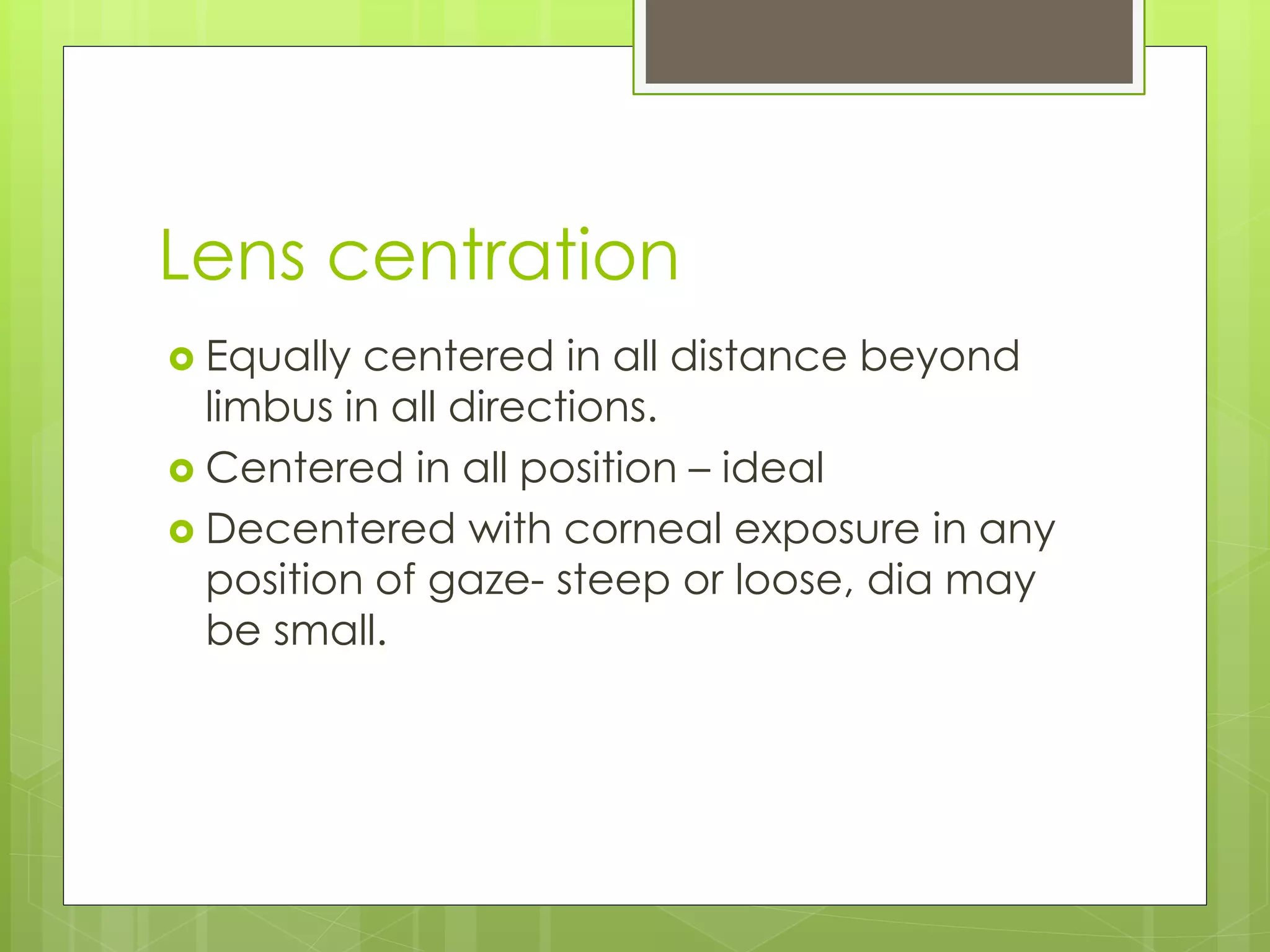 soft contact lens fitting | PPTX