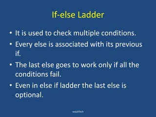 9. statements (conditional statements) | PPT