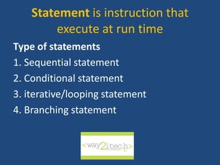 9. statements (conditional statements) | PPT