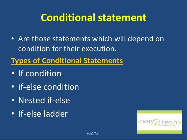 9 Statements conditional Statements 9-statements-conditional-statements