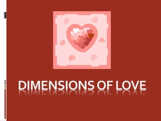Dimensions of His love | PPTX