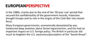 CAMBRIDGE IGCSE HISTORY REVISION 9 - WHO WAS TO BLAME FOR THE COLD WAR ...