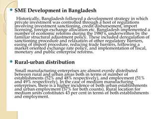 Small and Medium Enterprise (SME) of Bangladesh | PPT | Small and ...