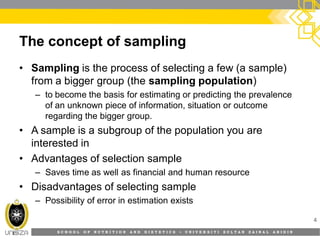 9. Selecting a sample | PPT