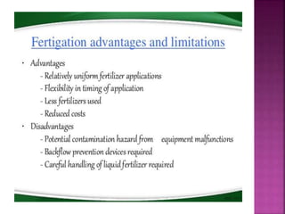 9.Fertigation a method of fertilizer application lets see A Lecture By ...