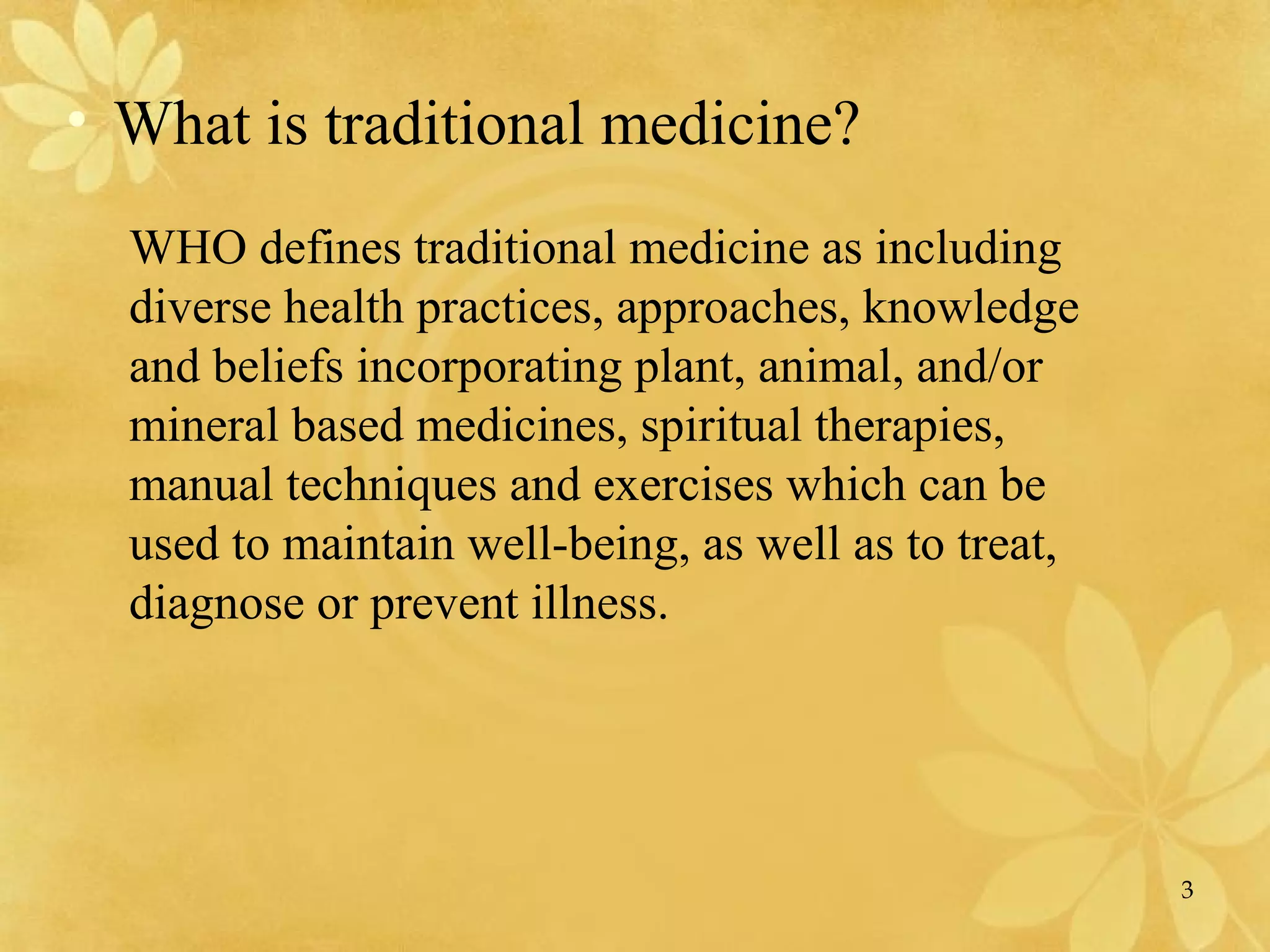 TRADITIONAL SYSTEM OF MEDICATION (TSM) | PPT