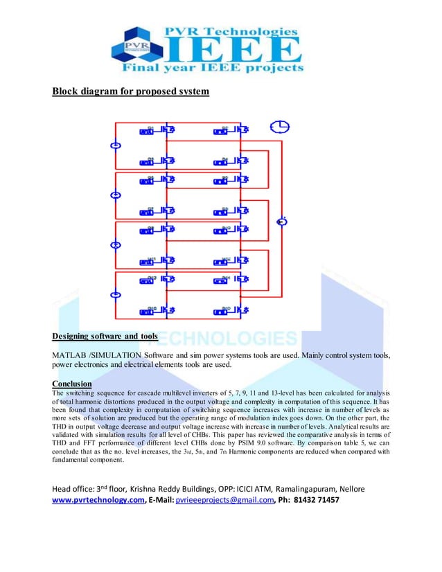 Comparative analysis of cascade h-bridge multilevel Voltage source inverter | PDF