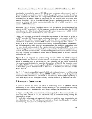 THE IMPACT OF NODE MISBEHAVIOR ON THE PERFORMANCE OF ROUTING PROTOCOLS IN MANET | PDF