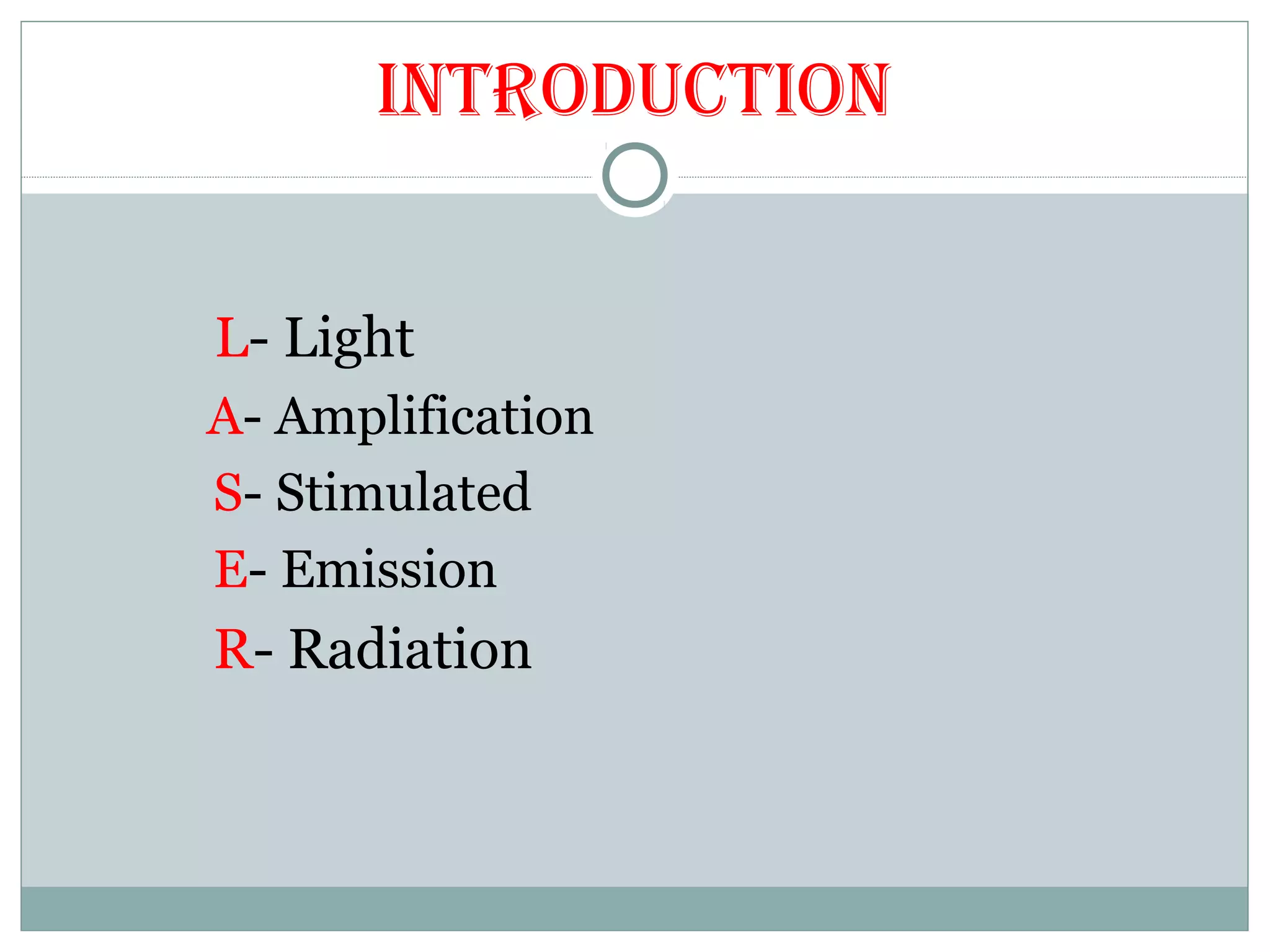 Lasers and its application in periodontics | PPT