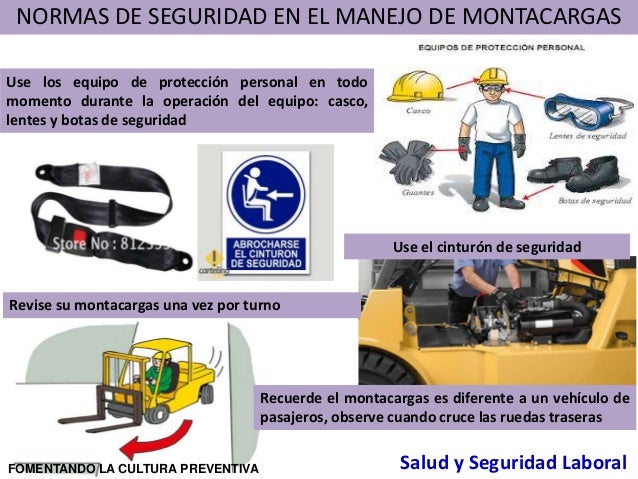 seguridad en el manejo de vehiculos, montacargas y minicargador