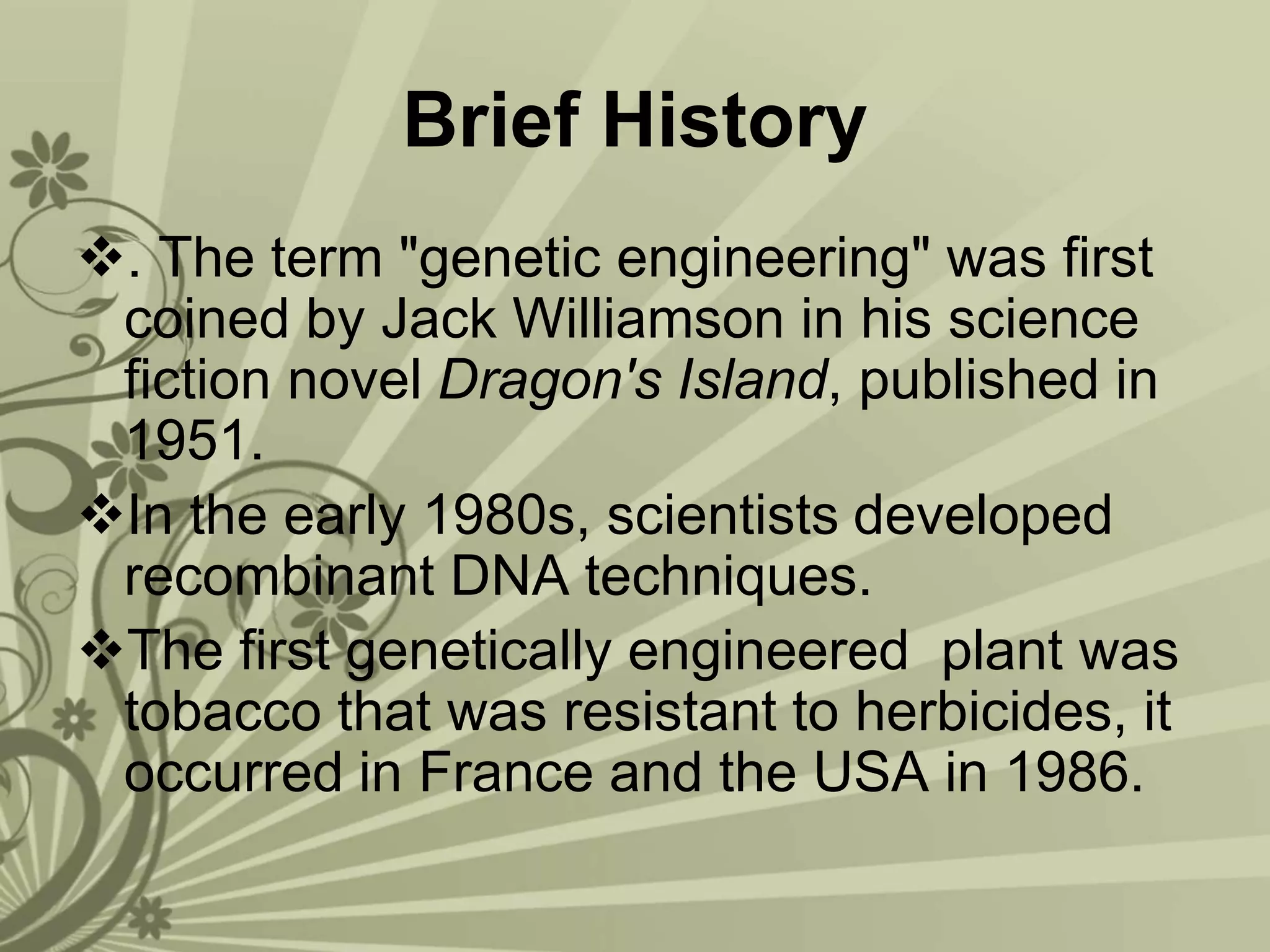 Genetic engineerig | PPTX
