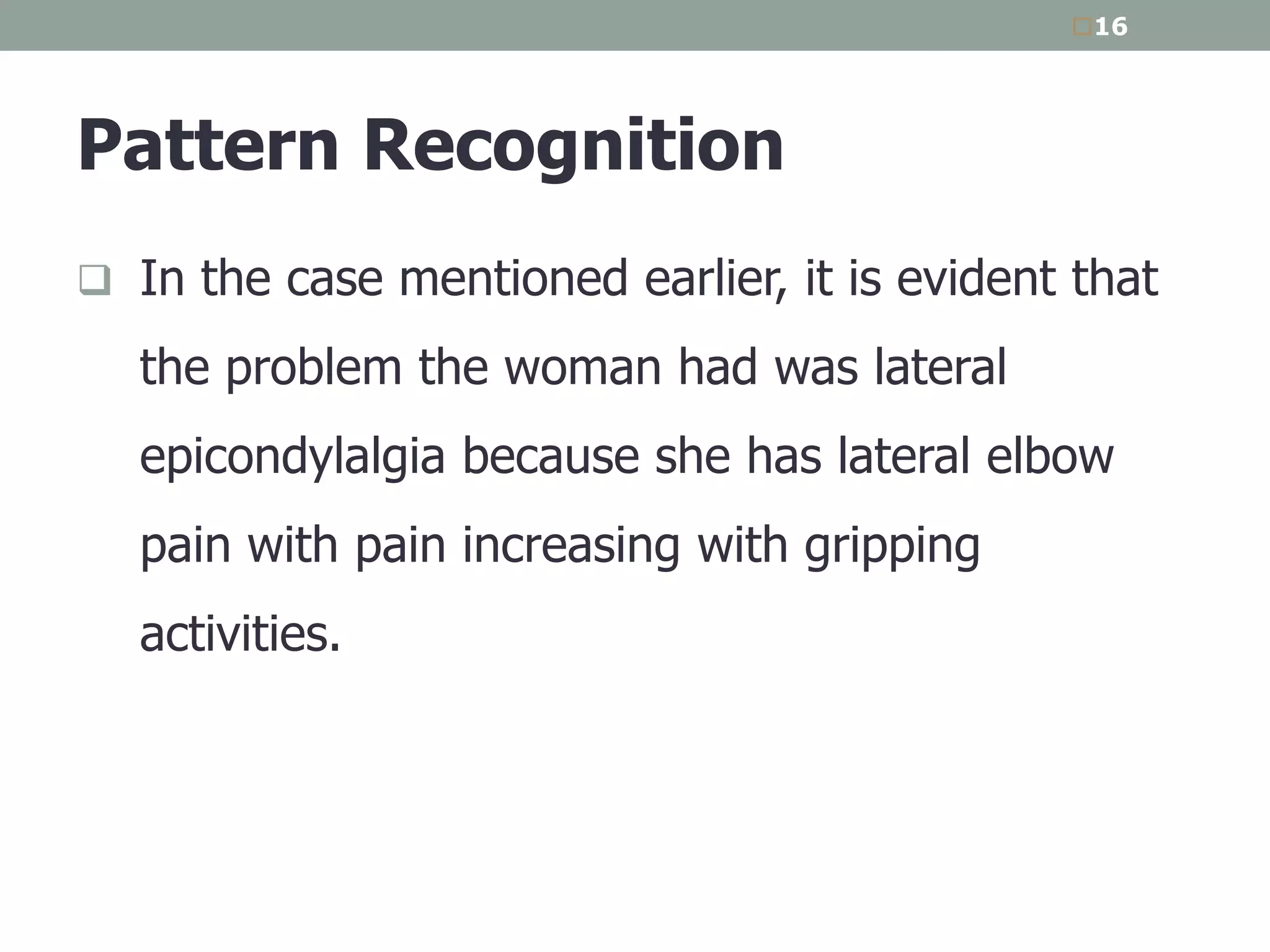 Clinical reasoning in physiotherapy | PPTX