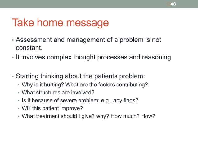 Clinical reasoning in physiotherapy | PPTX | Physical Therapy | Wellness