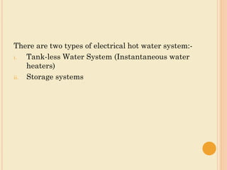 Sem 2 bs1 hot water supply system 1 | PDF