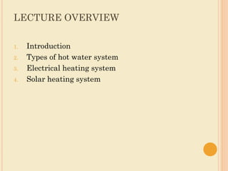 Sem 2 bs1 hot water supply system 1 | PDF