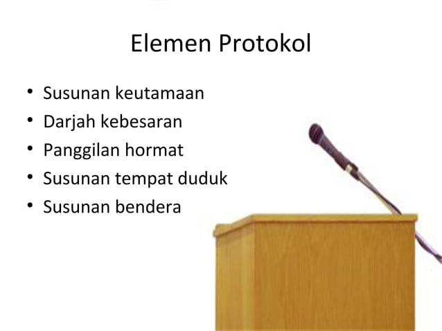 9. protokol ucapan | PPT